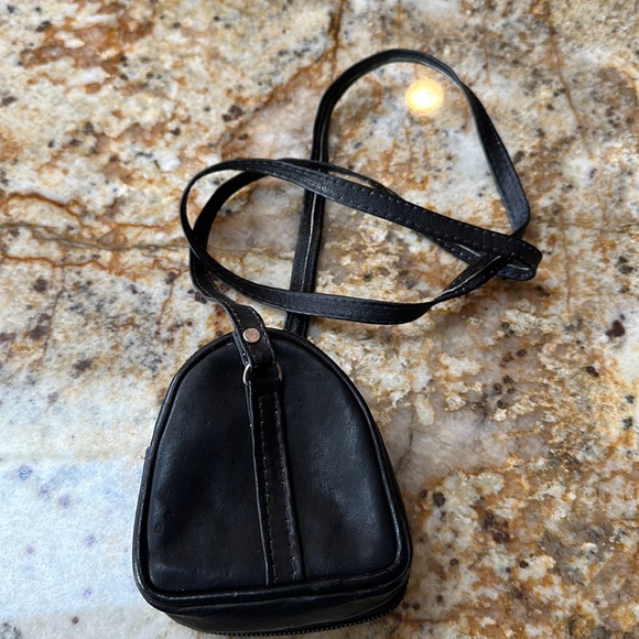 unbranded | Bags | Leather Black Mini Purse Crossbody | Poshmark